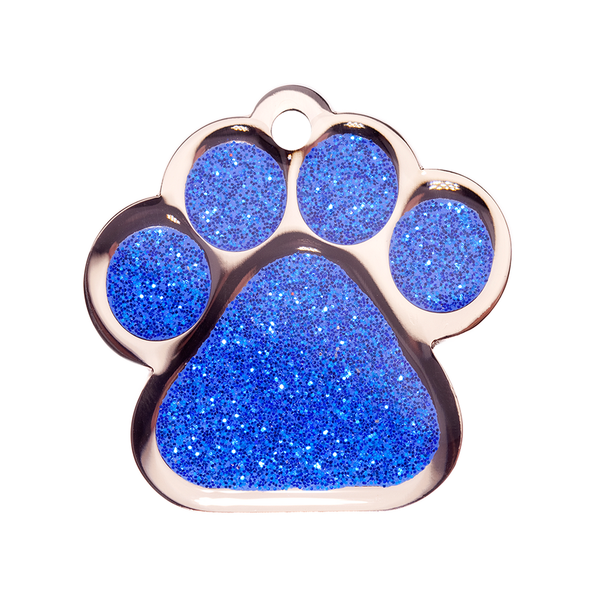 Large Sparkly Blue Paw Pet Tag for Dogs – Pet-Tags.com.au