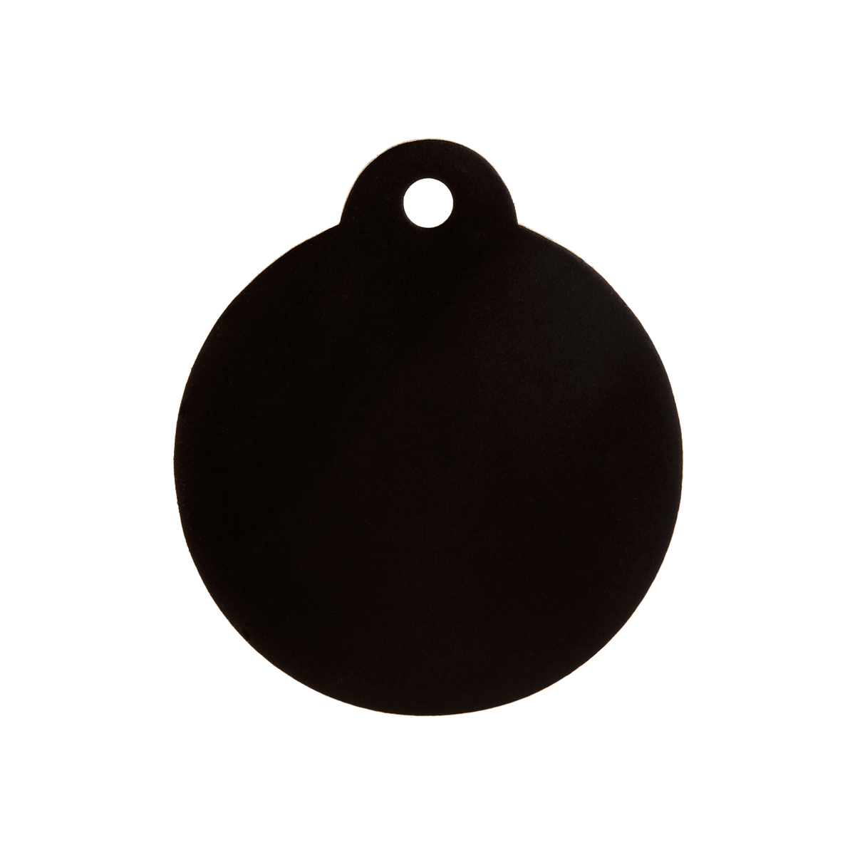 Round Aluminium Black Pet Tag – Pet Tags AU